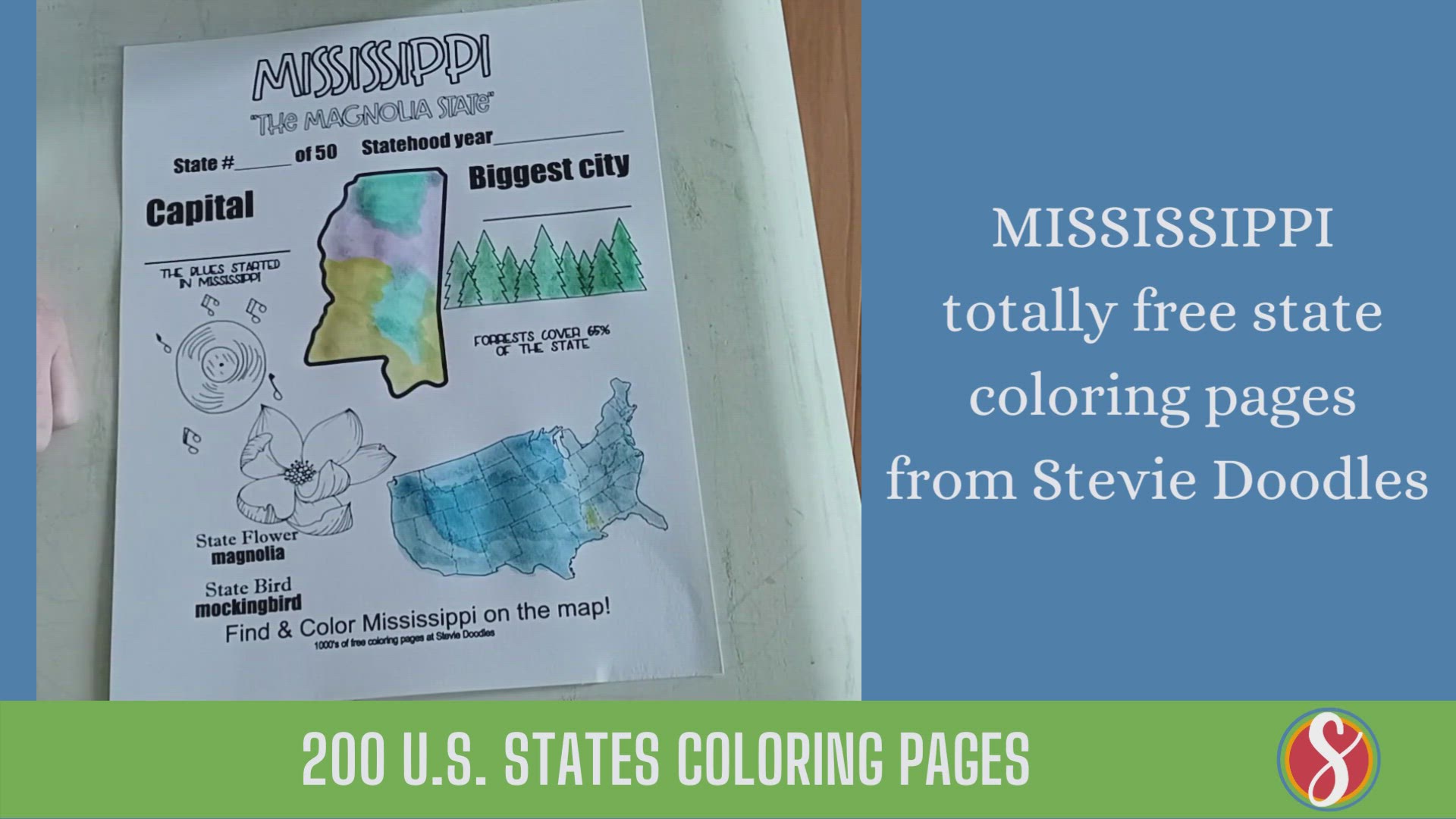 Free Coloring Pages For Mississippi